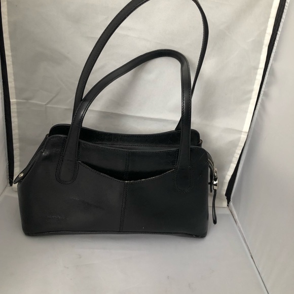Monsac | Bags | Monsac Black Leather Shoulder Bag | Poshmark